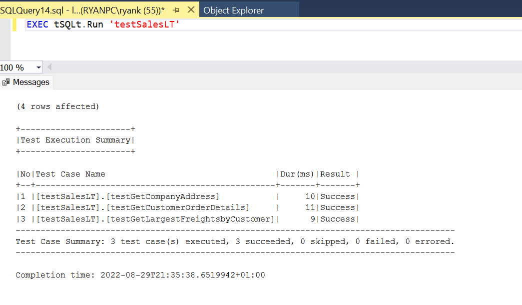 SQL Unit Testing with tSQLt | Ryan Nazareth SQL Unit Testing with tSQLt | Ryan Nazareth