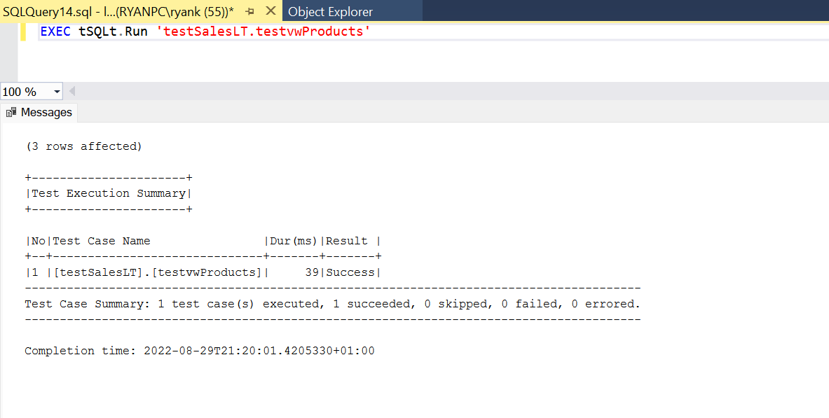 SQL Unit Testing with tSQLt | Ryan Nazareth SQL Unit Testing with tSQLt | Ryan Nazareth